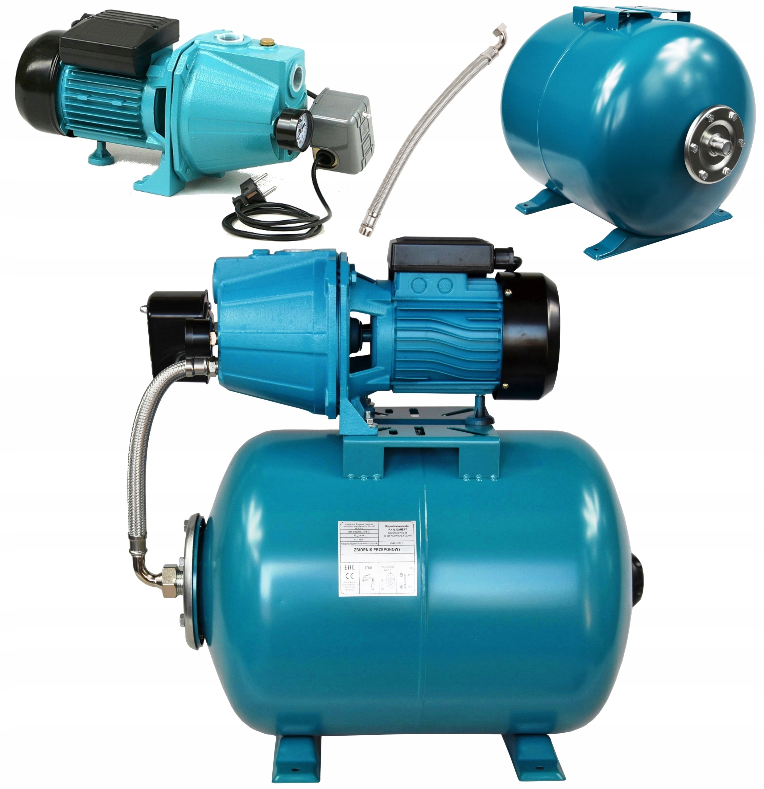 IBO HYDROFOR JET100a Z OSPRZĘTEM ZBIORNIK 80L + WĄŻ 60cm ZESTAW ...