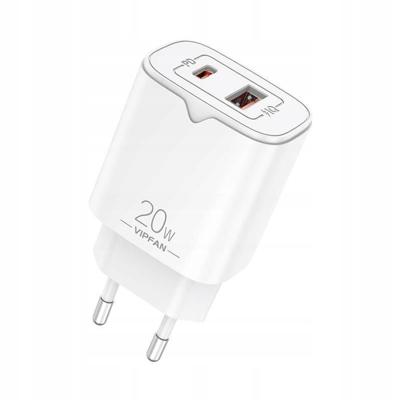 Nabíjačka sieťová USB + USB-C 20W PD QC 3.0 3.9A - Allegro