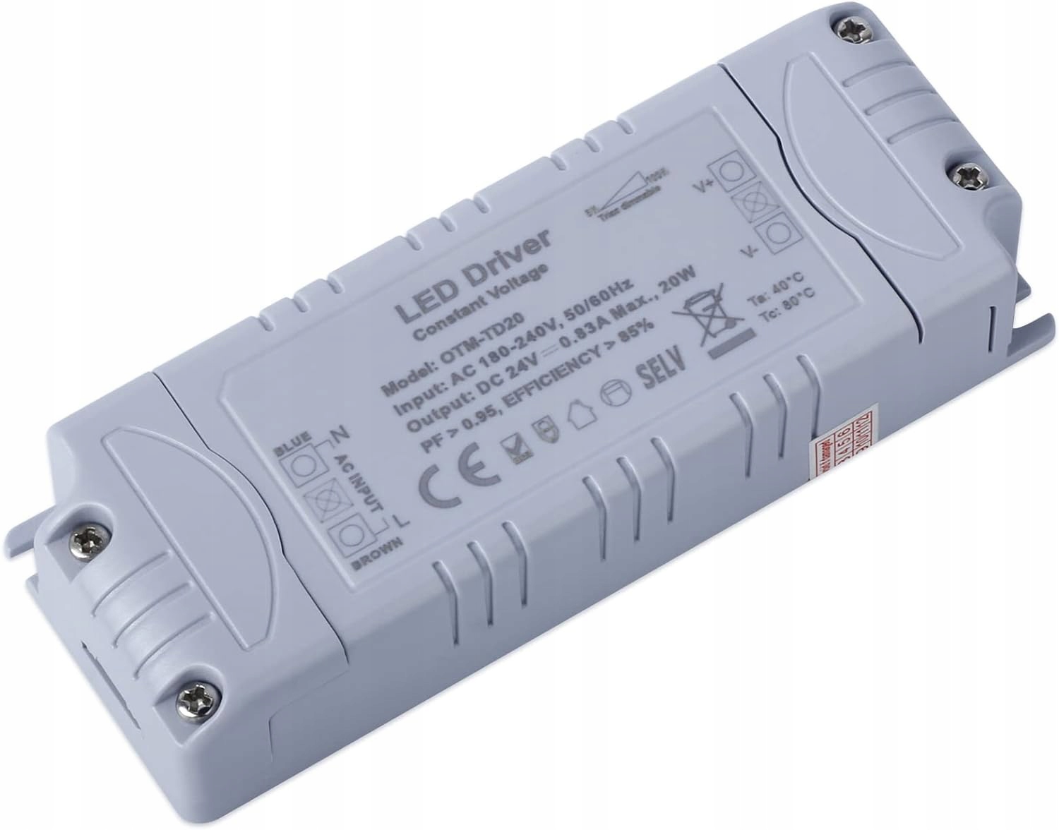 ZASILACZ TRANSFORMATOR 24V 0.83A 20W DO TAŚM LED ŚCIEMNIANY (784842179246) • Cena, Opinie ...