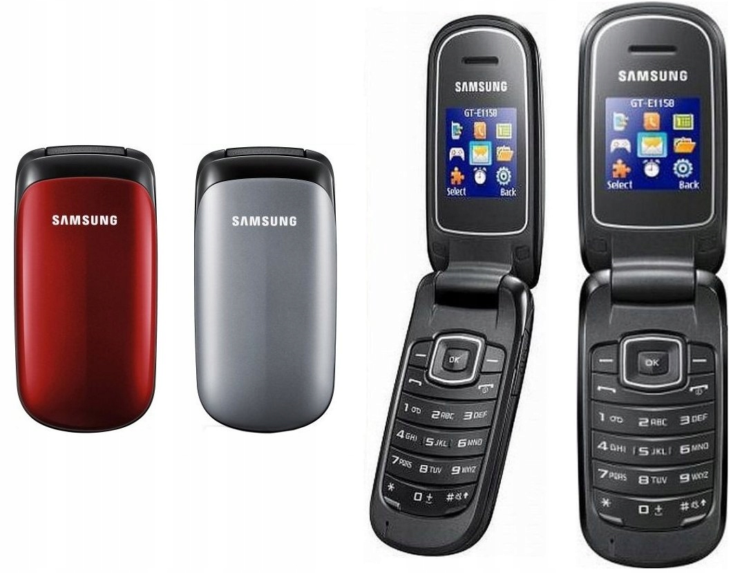 SAMSUNG E1150 TELEFON DLA SENIORA Z KLAPKĄ SENIOR FON PROSTY MODEL ...