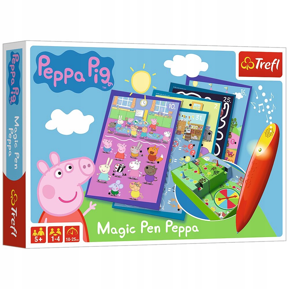 Gra planszowa Magic Pen Świnka Peppa Trefl • Opinie - Allegro
