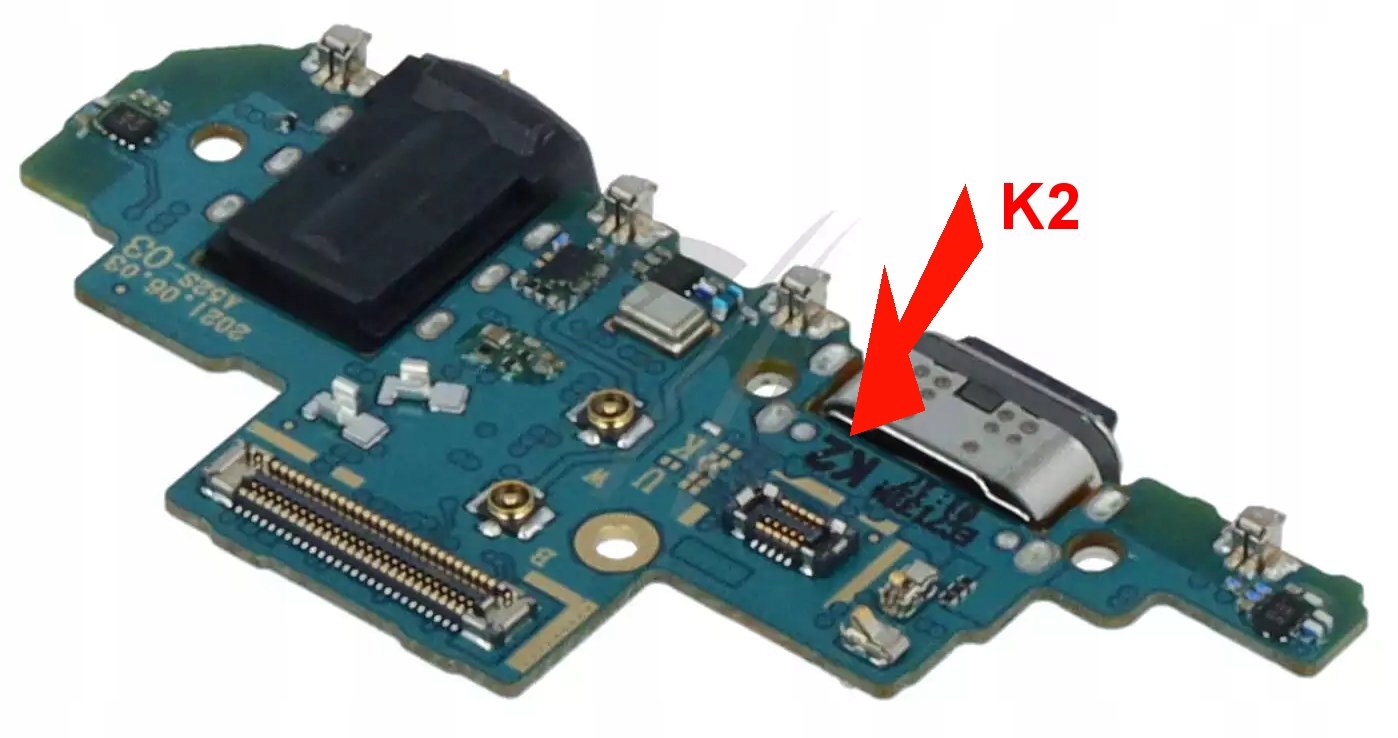 ORYGINALNE ZŁĄCZE GNIAZDO PŁYTKA K2 ŁADOWANIA PORT USB SAMSUNG A52s 5G ...