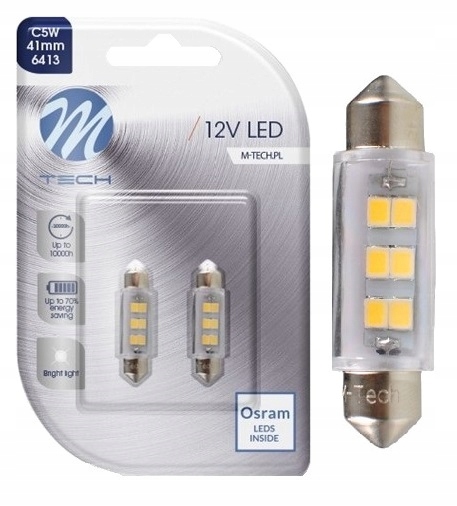 Żarówka Dioda C5W 41mm 6xSMD2835 biała OSRAM LED LB091W M-TECH za 11,98 ... Żarówka Dioda C5W 41mm 6xSMD2835 biała OSRAM LED LB091W M-TECH za 11,98 ...