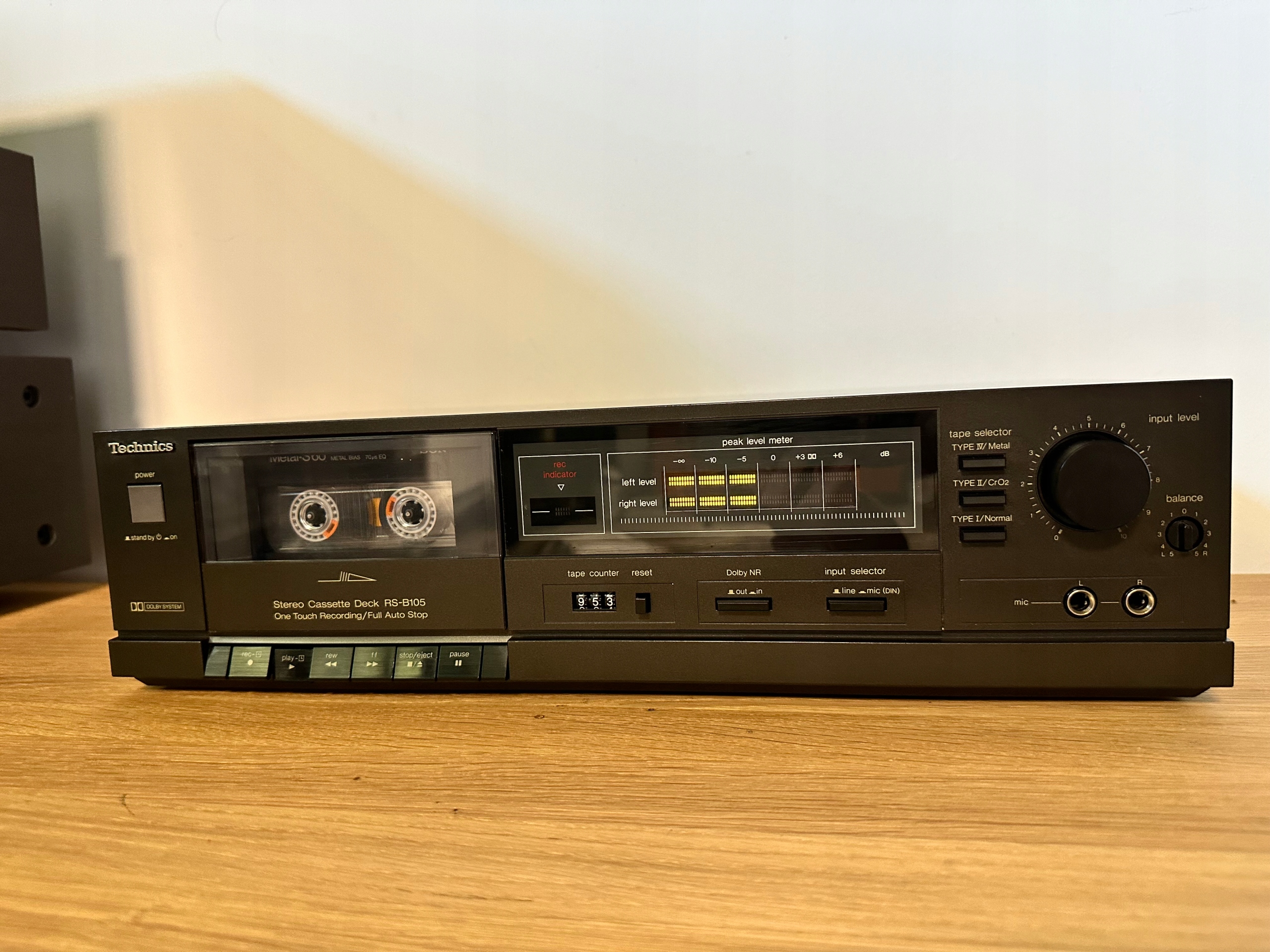 TECHNICS RS-B105 MAGNETOFON DECK JEDNOKASETOWY TOP STAN SPRAWNY UNIKAT ...