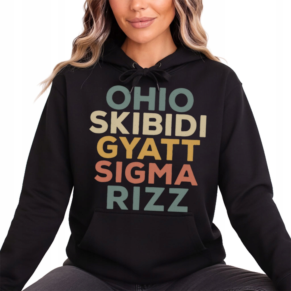 PULÓVER OHIO SKIBIDI GYATT SIGMA RIZZ RIZZLER MÉMEK NŐI XXL za 8985.00HUF-ért - Allegro