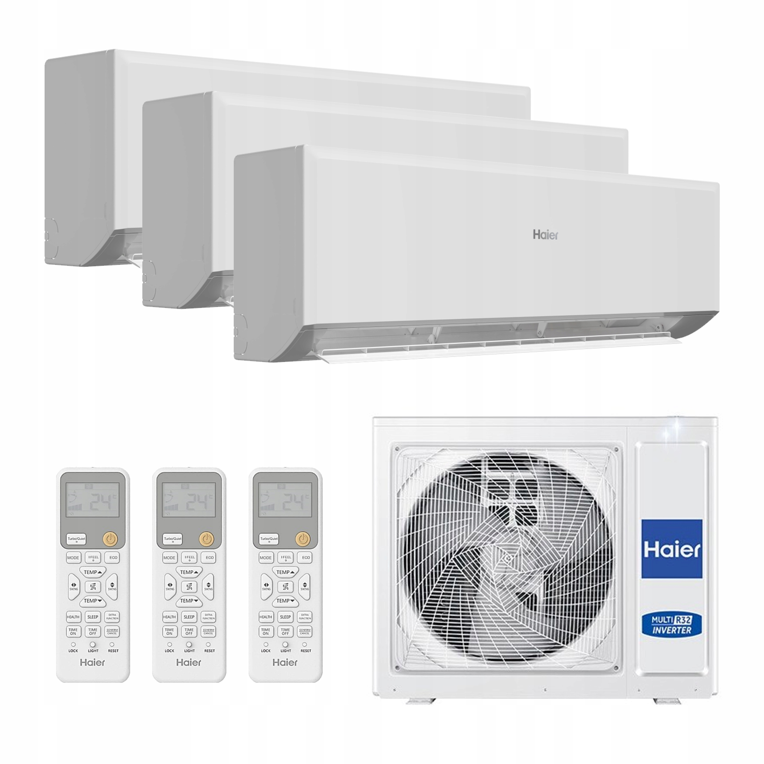 Klimatyzacja HAIER Multisplit 3x Revive Plus 3D Wydajny Wifi 80m2 dom 7 ... Klimatyzacja HAIER Multisplit 3x Revive Plus 3D Wydajny Wifi 80m2 dom 7 ...