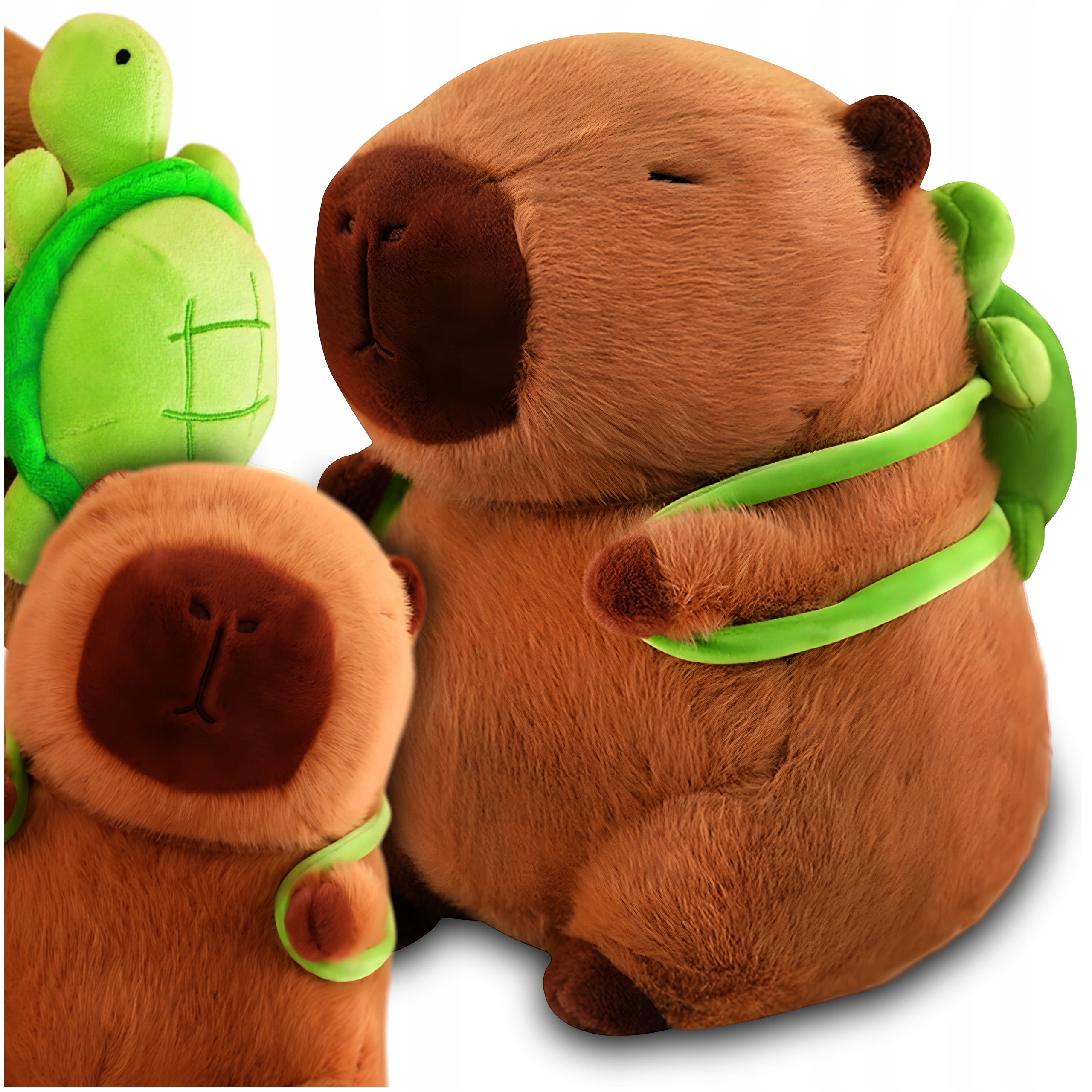 MASKOTKA KAPIBARA Z PLECAKIEM ŻÓŁWIKIEM PLUSZOWYM PLUSZAK 25CM (5906647711741) • Cena, Opinie ...