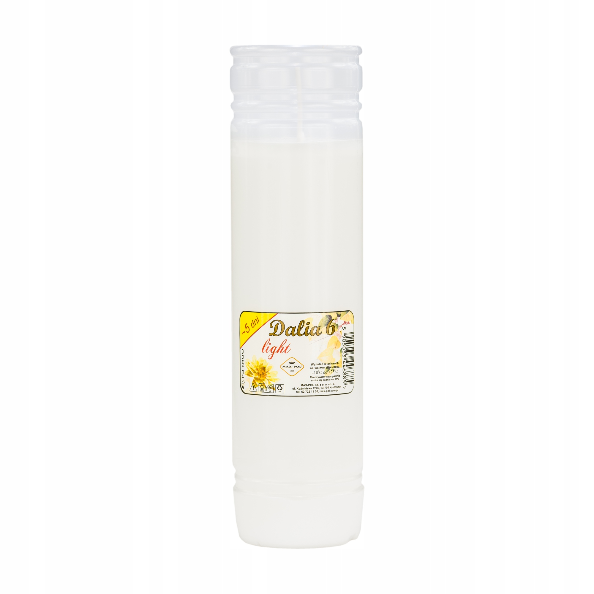 Wkład parafinowy do zniczy Max-Pol 22,5 cm (5905033446885) • Cena ...