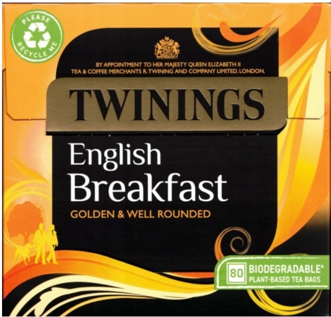 TWININGS English Breakfast 80 szt herbata angielska 200g (0070177231361 ...