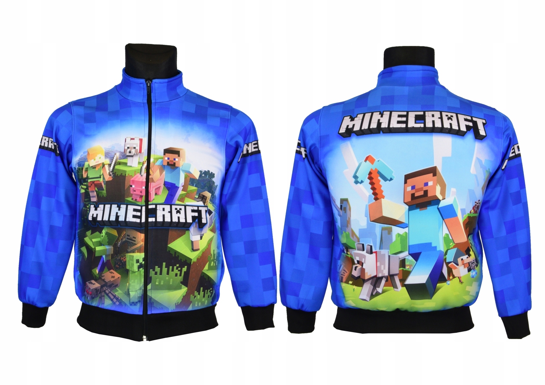 Mikina MINECRAFT dětská tepláková M12 vel. 134, • Ceny, Recenze - Allegro