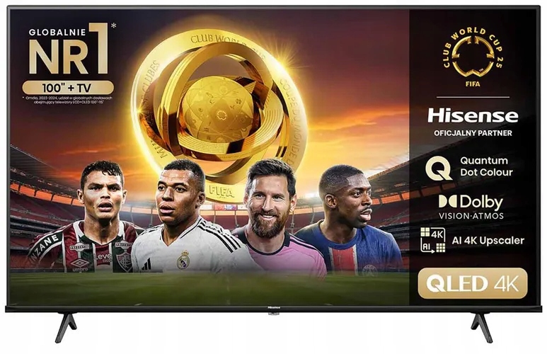 Telewizor 50 cali QLED Hisense 50E7NQ Smart TV VIDAA 4K UHD czarny ...