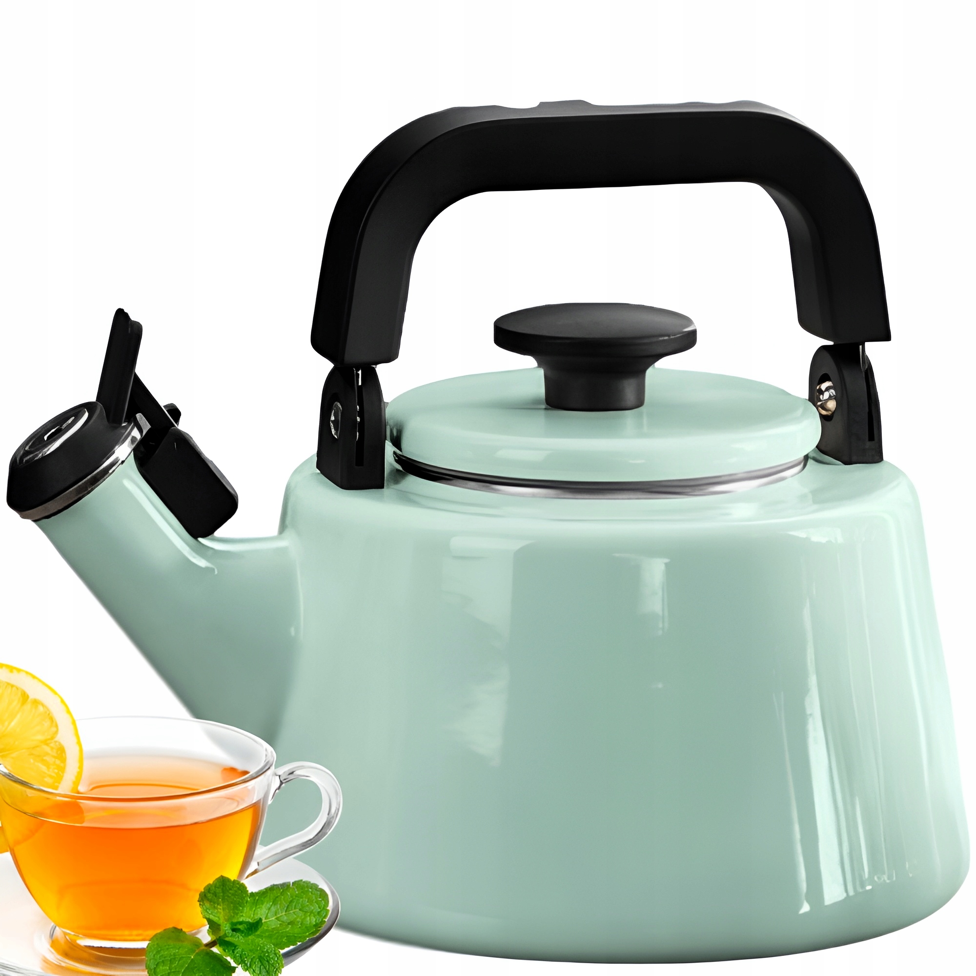 Czajnik Emaliowany Forchetto Moderno Aquaverde 2,1l Morski ...