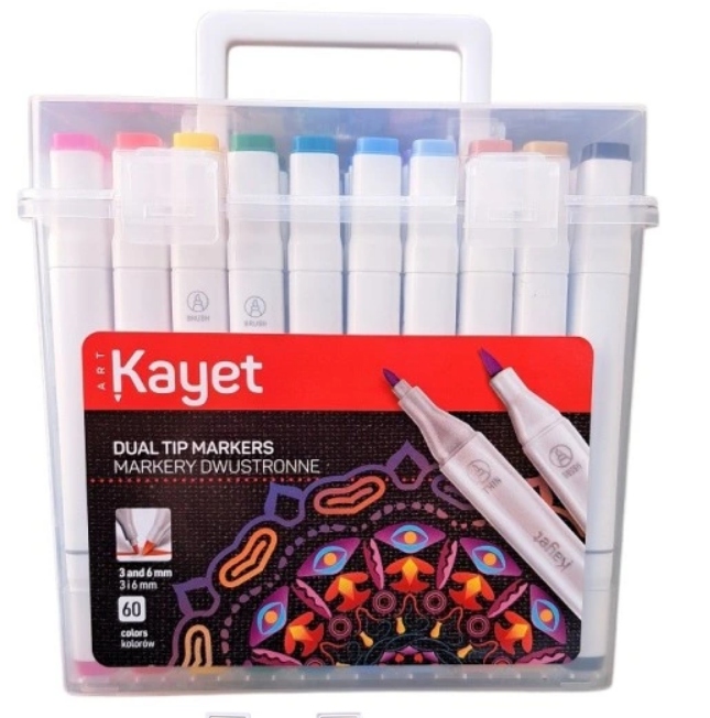 Promarkery Kayet 60 szt. (5609288241096) • Cena, Opinie • Pisaki ...