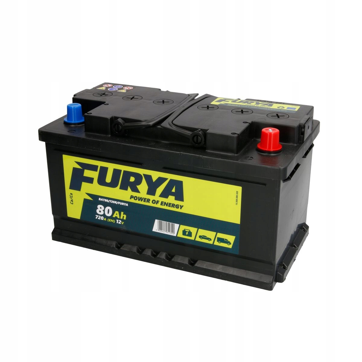 Akumulator FURYA 12V 80Ah 720A P+ EN 720A 5900427611320 za 350.86PLN z ...