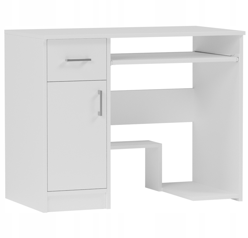 Obdĺžnikový písací stôl Mobene Modern 90 x 50 x 73 cm, biely - Allegro