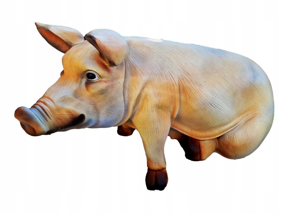 FIGURKA OGRODOWA - ŚWINIA PROSIAK SIEDZĄCY XL • Cena, Opinie - Allegro