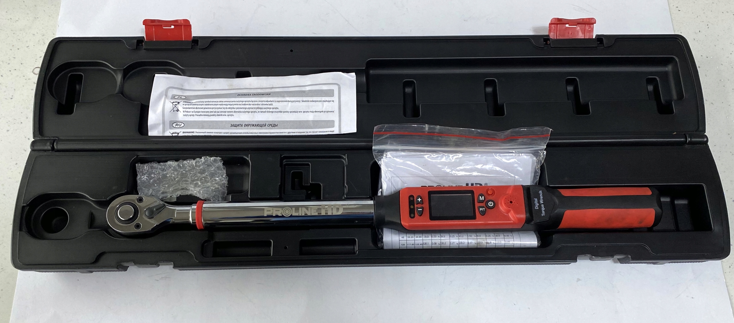 KLUCZ DYNAMOMETRYCZNY ELEKTRO. 1/2 40-200NM, PROLINE HD, CE ...