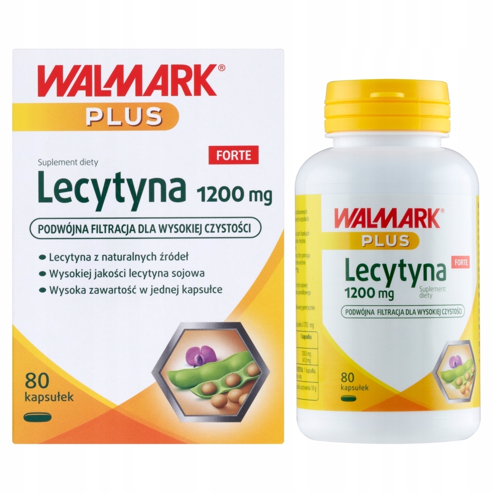 Walmark Plus Lecytyna Forte 1200 mg - 80 kaps (3701578377569) • Cena ...