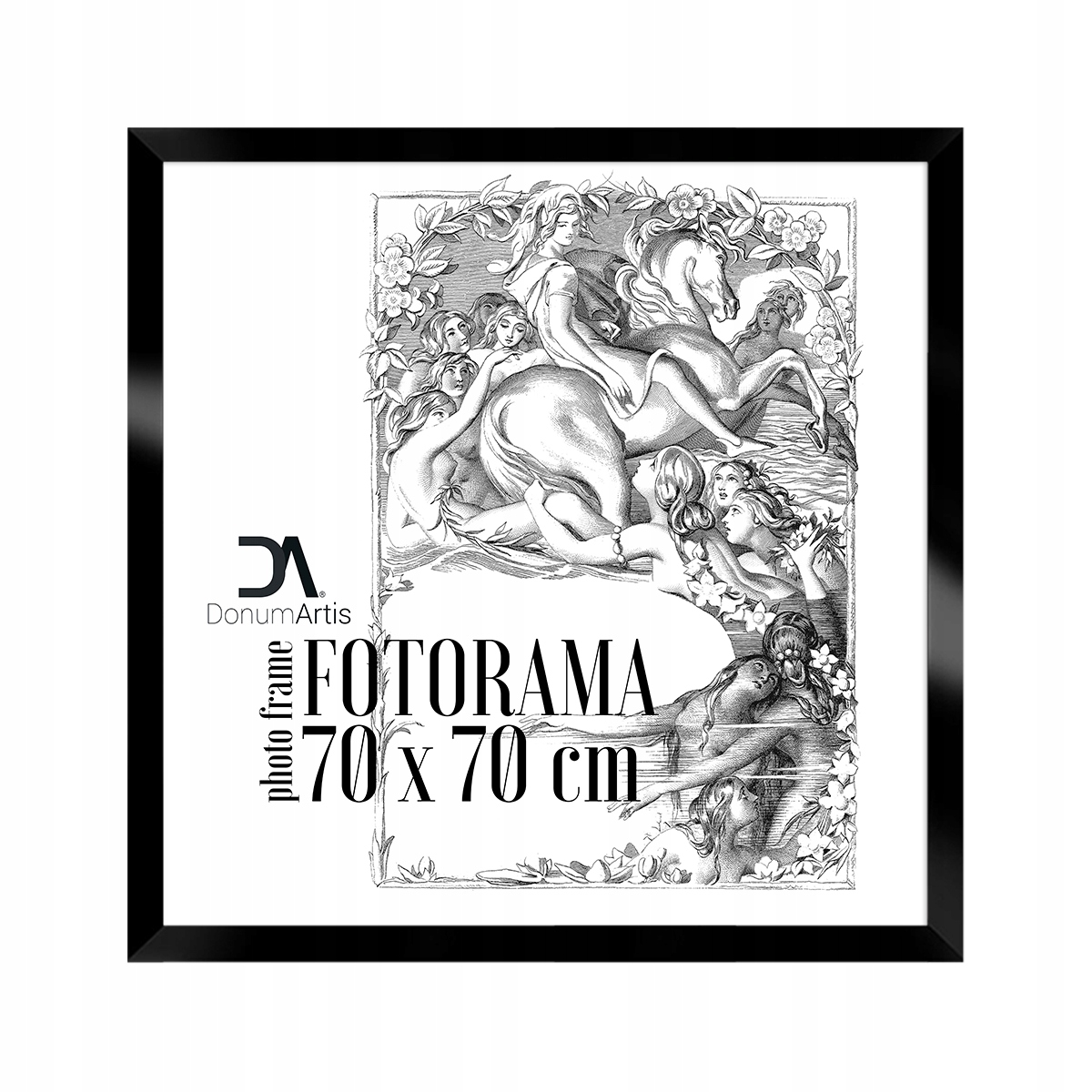 Foto-rama Slim kwadrat 70x70 czarna w połysku • Cena, Opinie • Ramki do ...