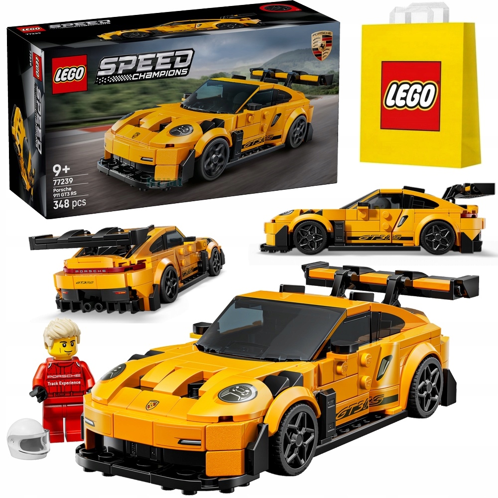 LEGO SPEED CHAMPIONS 77239 SAMOCHÓD PORSCHE 911 GTR RS SUPERCAR + TORBA ...