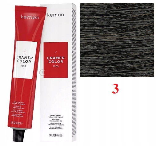 KEMON CRAMER COLOR farba do włosów 100 ml Nr 3 (8020936045243) • Cena ...