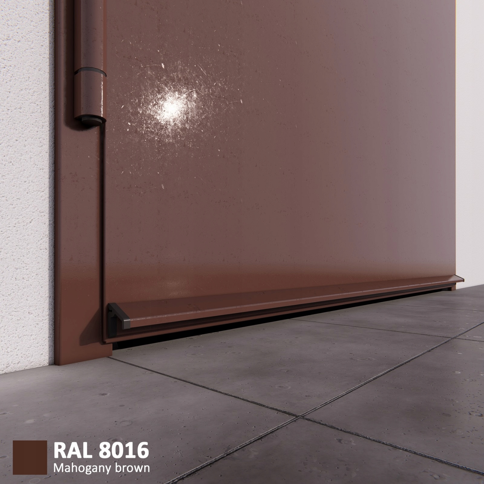 Okapnik do drzwi, okna RAL 8016 • Cena, Opinie • Uszczelki 14282071671 ...