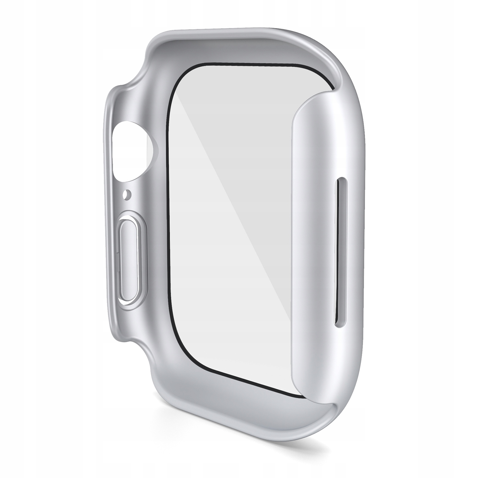 APPLE WATCH S10 46mm PC Case Silver with Tempered Glass Screen ...