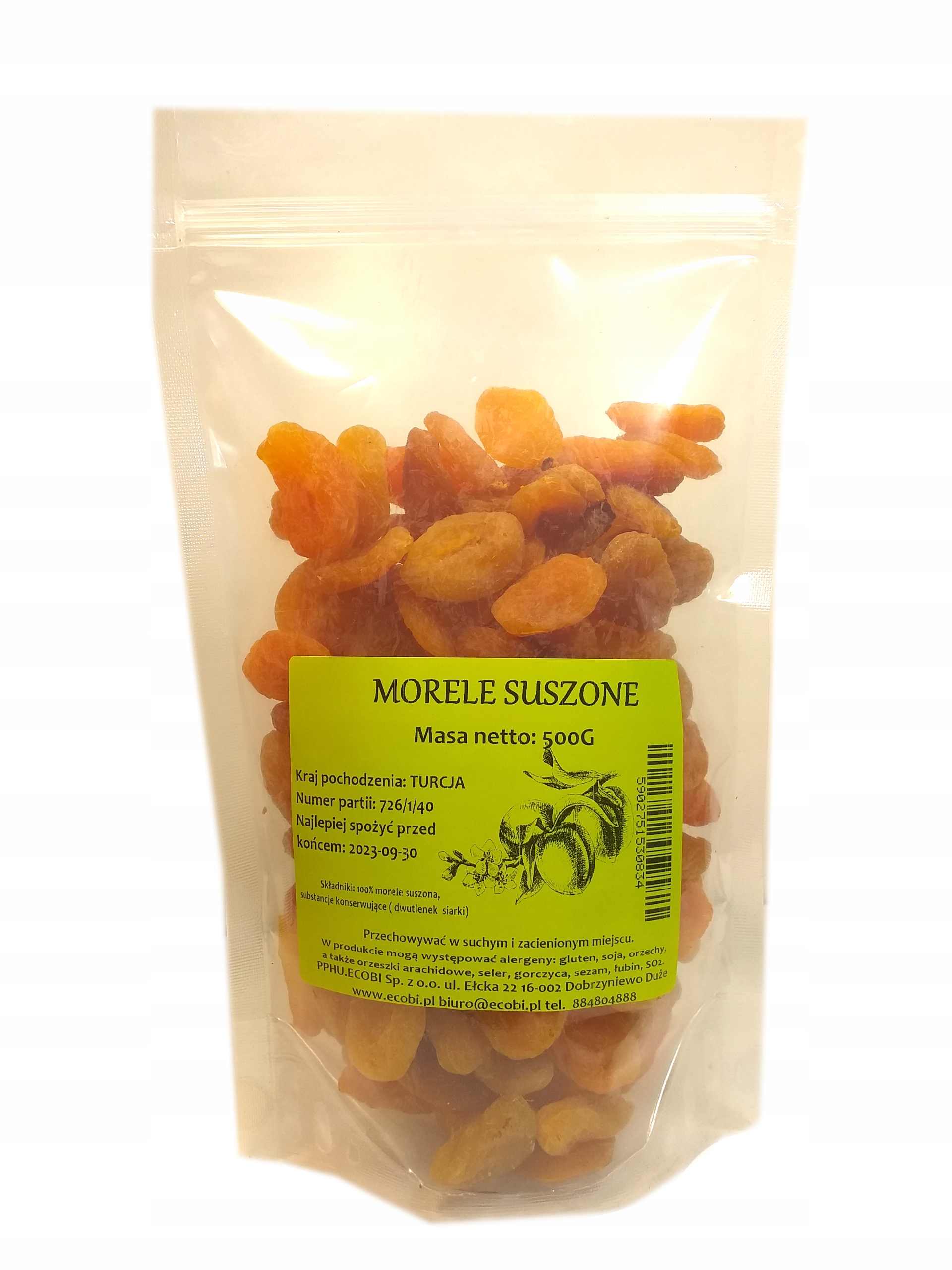 MORELE SUSZONE drobne MORELA 500g ECOBI 12721282854 - Allegro.pl
