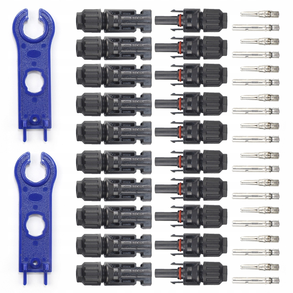 FOTOVOLTAICKÝ KONEKTOR MC4 SOLÁRNÍ PANEL zástrčka hlavního paneluX10 ...