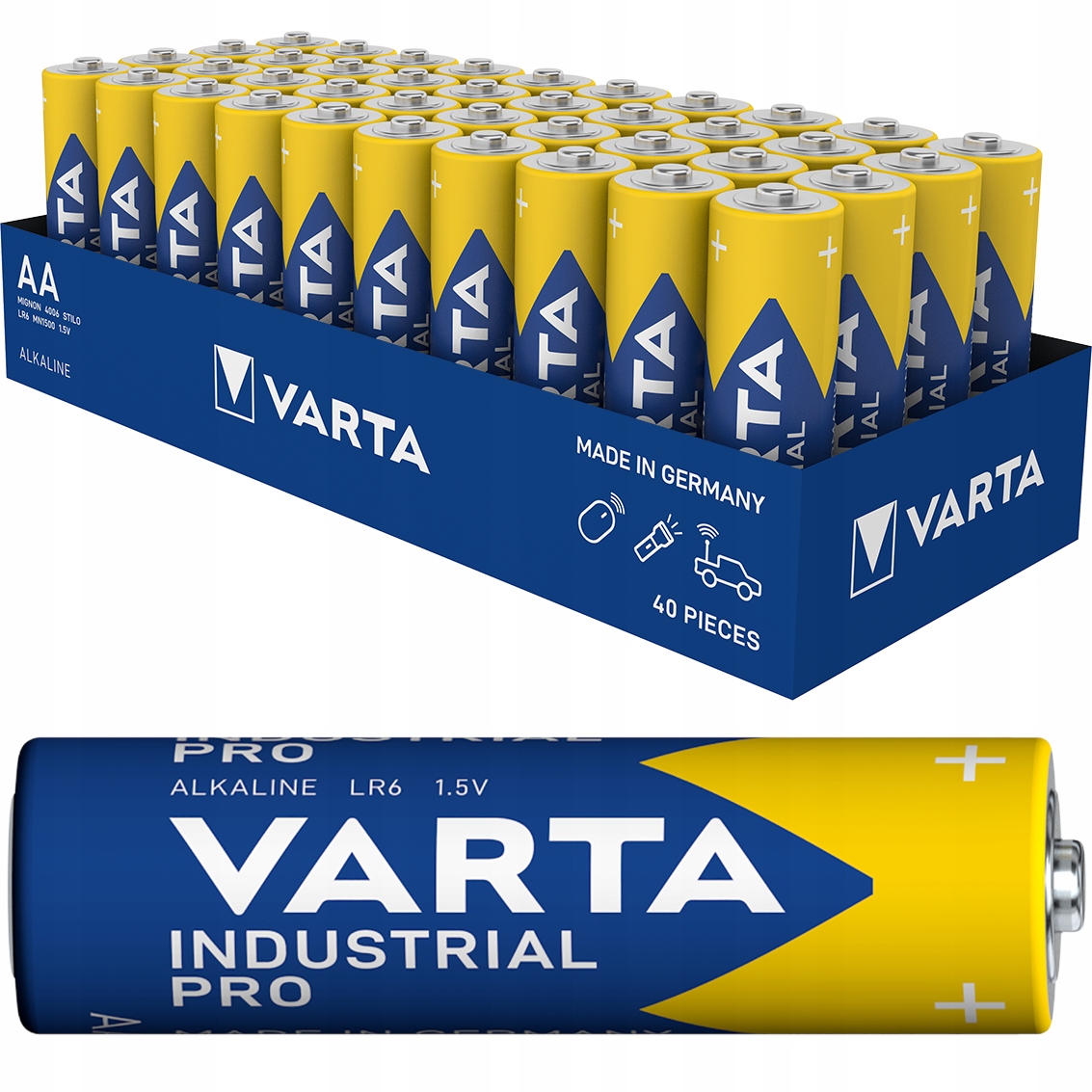 VARTA BATERIE INDUSTRIAL PRO GERMANY LR6 R6 AA x40 - Sklep, Opinie ...