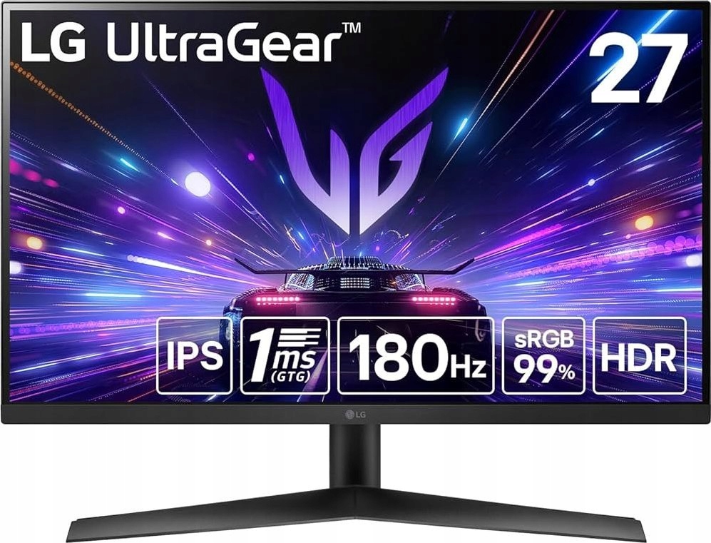 Monitor gamingowy 27 cali LG UltraGear 27GS60F-B FHD IPS 180Hz 1ms ...