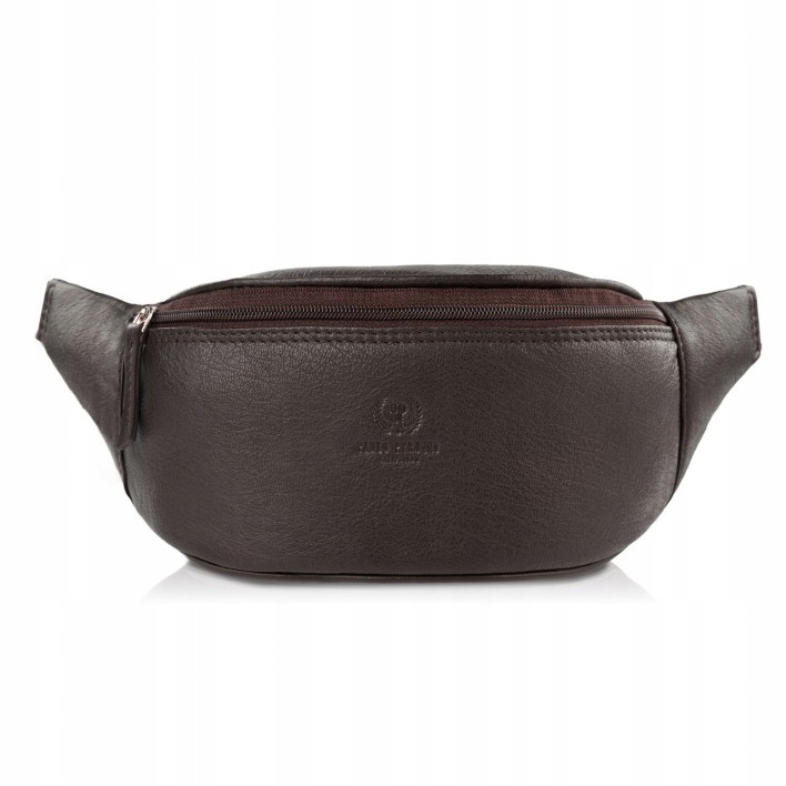 Férfi övtáska Barna Postás Táska Természetes bőr Paolo Peruzzi Divatos ...