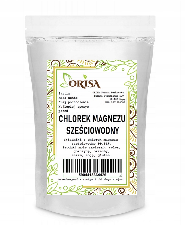 Chlorek magnezu sześciowodny 5kg płatek (5904413364436) • Cena, Opinie ...