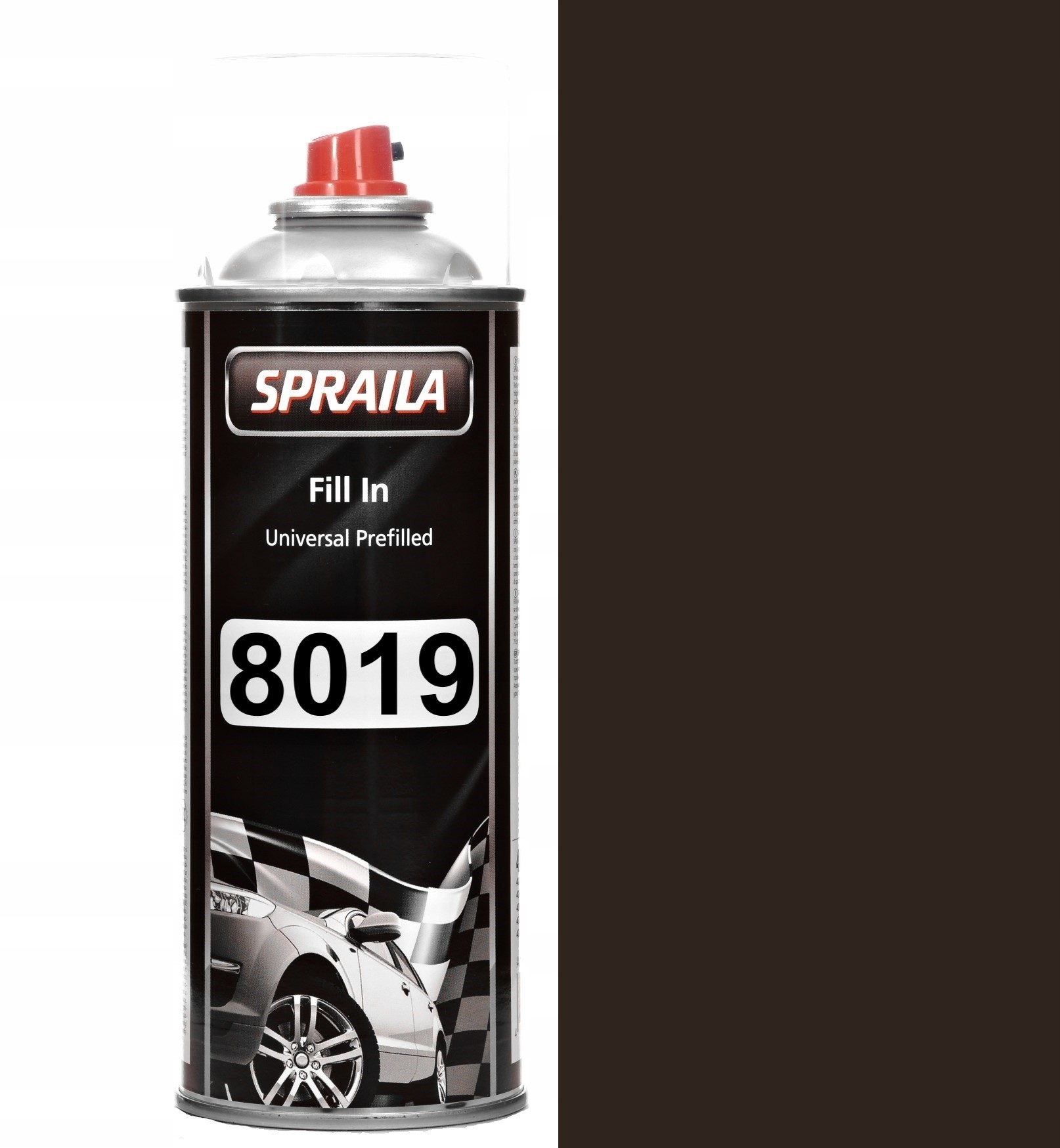 RAL 8019 GRUNTOEMALIA 2w1 MAT 2-5% LAKIER EMALIA FARBA SPRAY 400ML ...