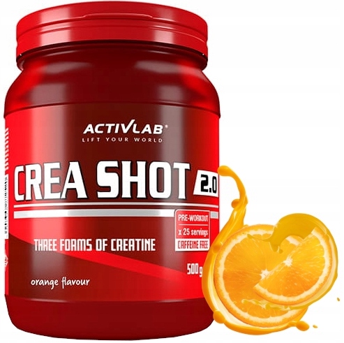 CREA SHOT 2.0 500 G KREATYNA STACK PREWORKOUT SIŁA - 5907368872544 ...