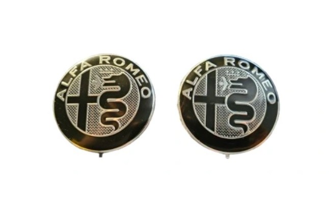 EMBLEMAT ZNACZEK LOGO ALFA ROMEO 74mm MITO 147 159 GT TONALE STELVIO GIULIA • Cena, Opinie - Allegro