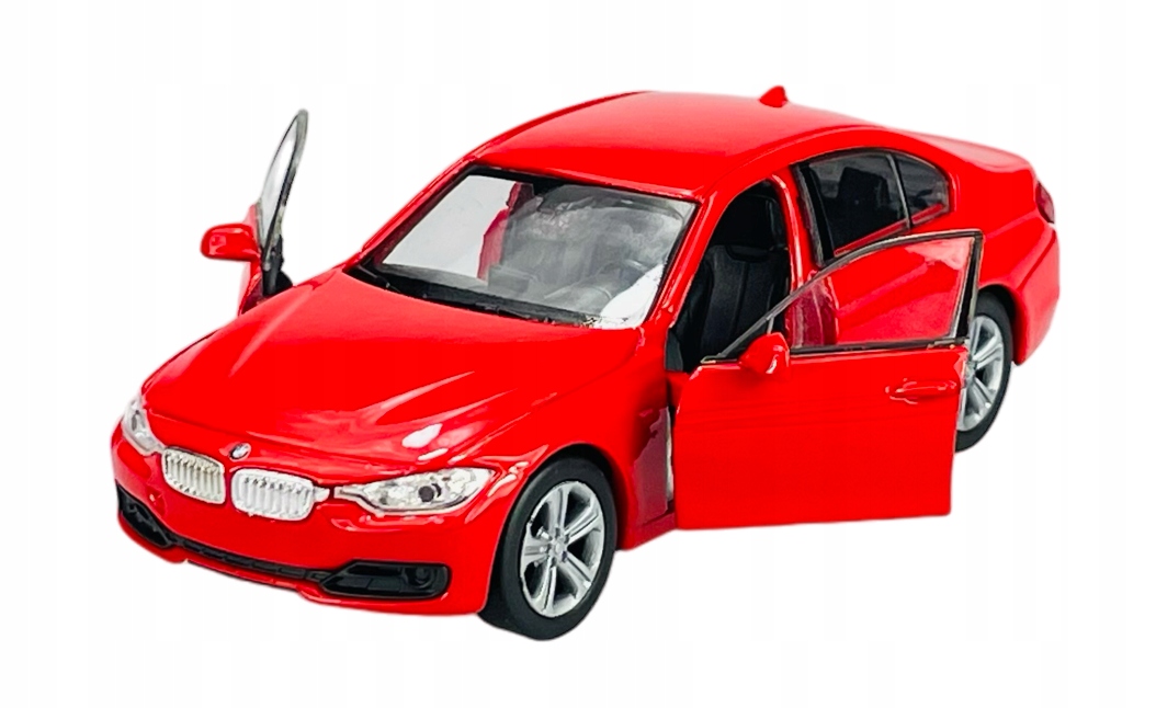 WELLY BMW 335i F30 SERIA 3 CZERWONY 1:34 NOWY METALOWY MODEL 43659 ...