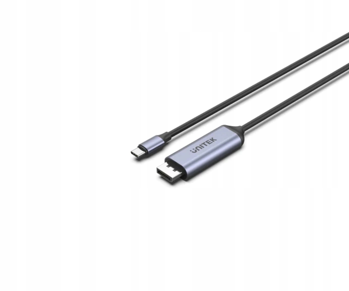 Unitek Adapter USB-C na DP 1.4 8K@60Hz kabel 1,8 m - Sklep, Opinie, Cena w Allegro