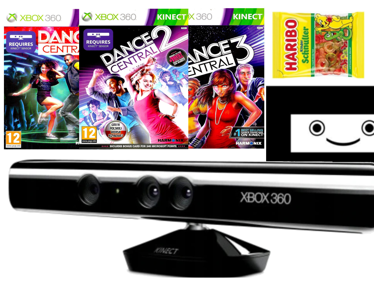 SENSOR Kinect Xbox 360 + Gry taneczne seria dance central zatańcz z ... SENSOR Kinect Xbox 360 + Gry taneczne seria dance central zatańcz z ...