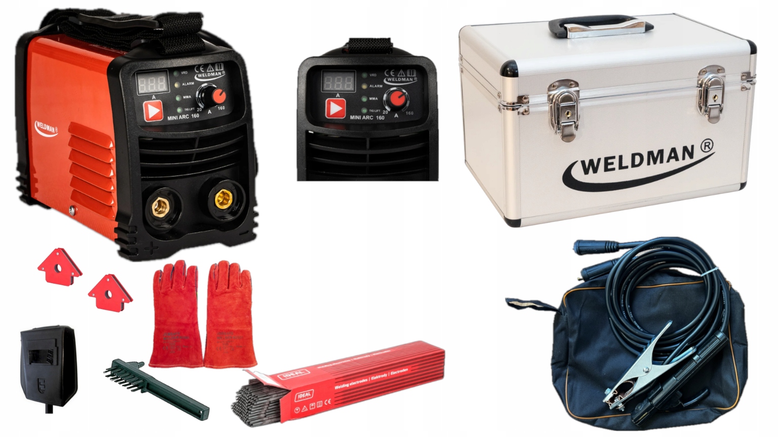 Spawarka inwertorowa MINI ARC 160 MMA w walizce Weldman (5902701751807 ...