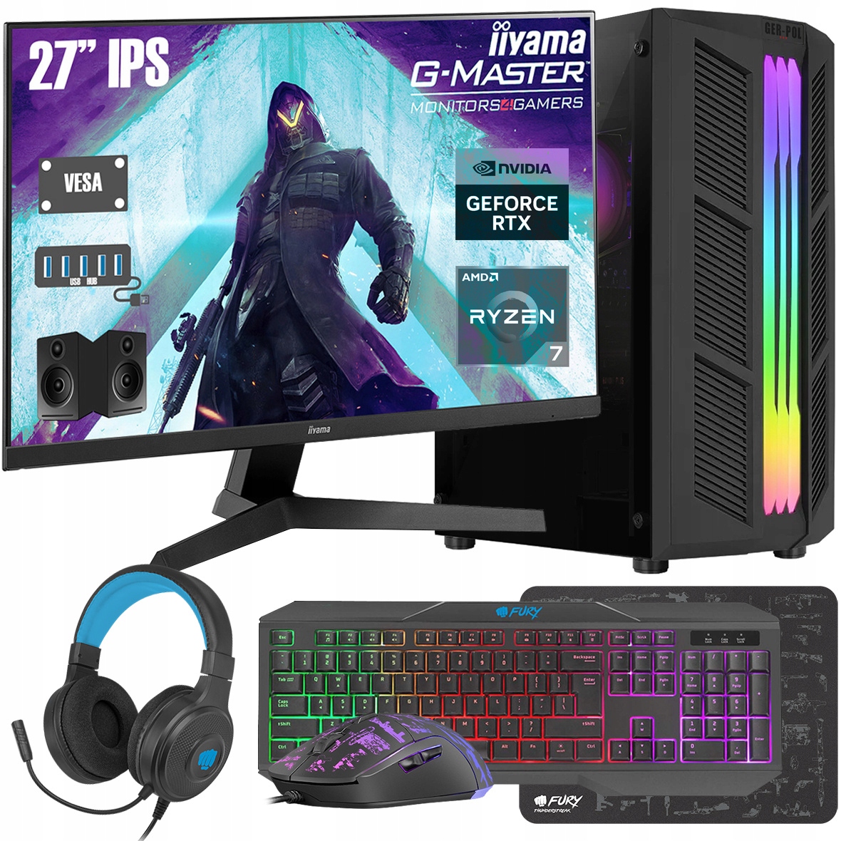 ZESTAW KOMPUTER GAMINGOWY RTX 3060|RYZEN 7|32GB|1T - Sklep, Opinie ...