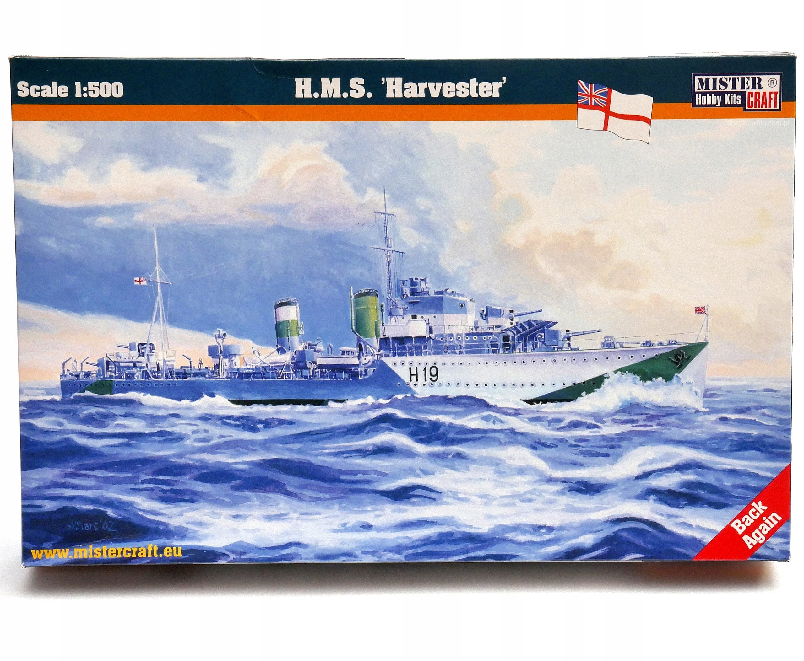 Royal Navy Ship HMS Harvester 1:500 model Mister C 13508725127 - Allegro.pl