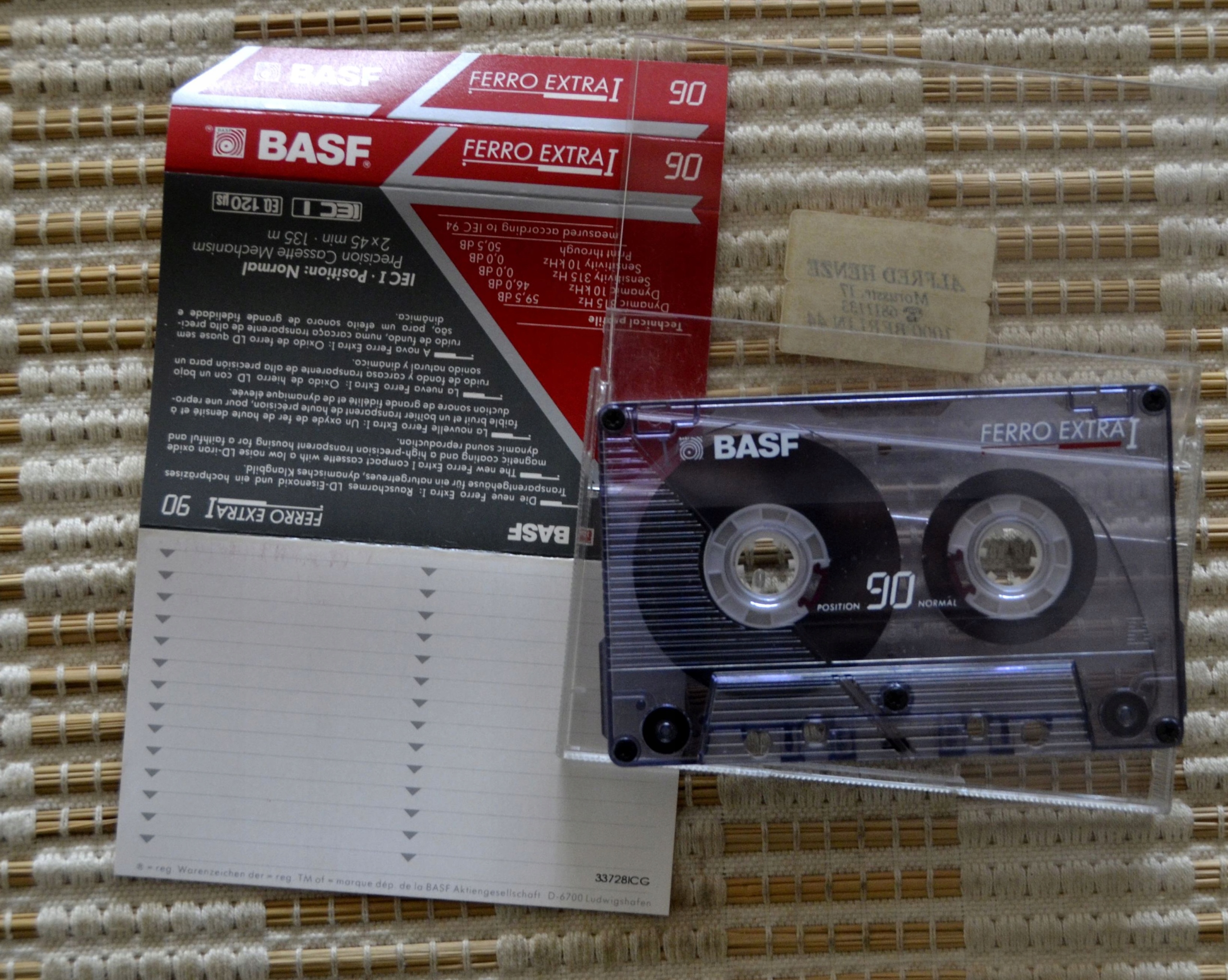 Kaseta magnetofonowa BASF Ferro Extra I 90 - Sklep, Opinie, Cena w Allegro