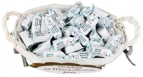 Krówki na komunię Krówki pierwsza Komunia cytaty Pisma Świętego 1kg ...