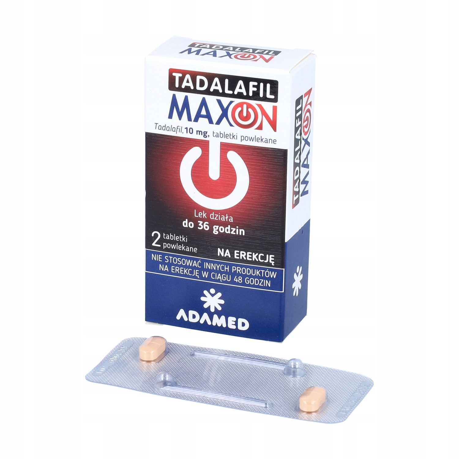 Tadalafil Maxon 10mg 2szt. Lek Erekcja Potencja (5900411006231) • Cena ...