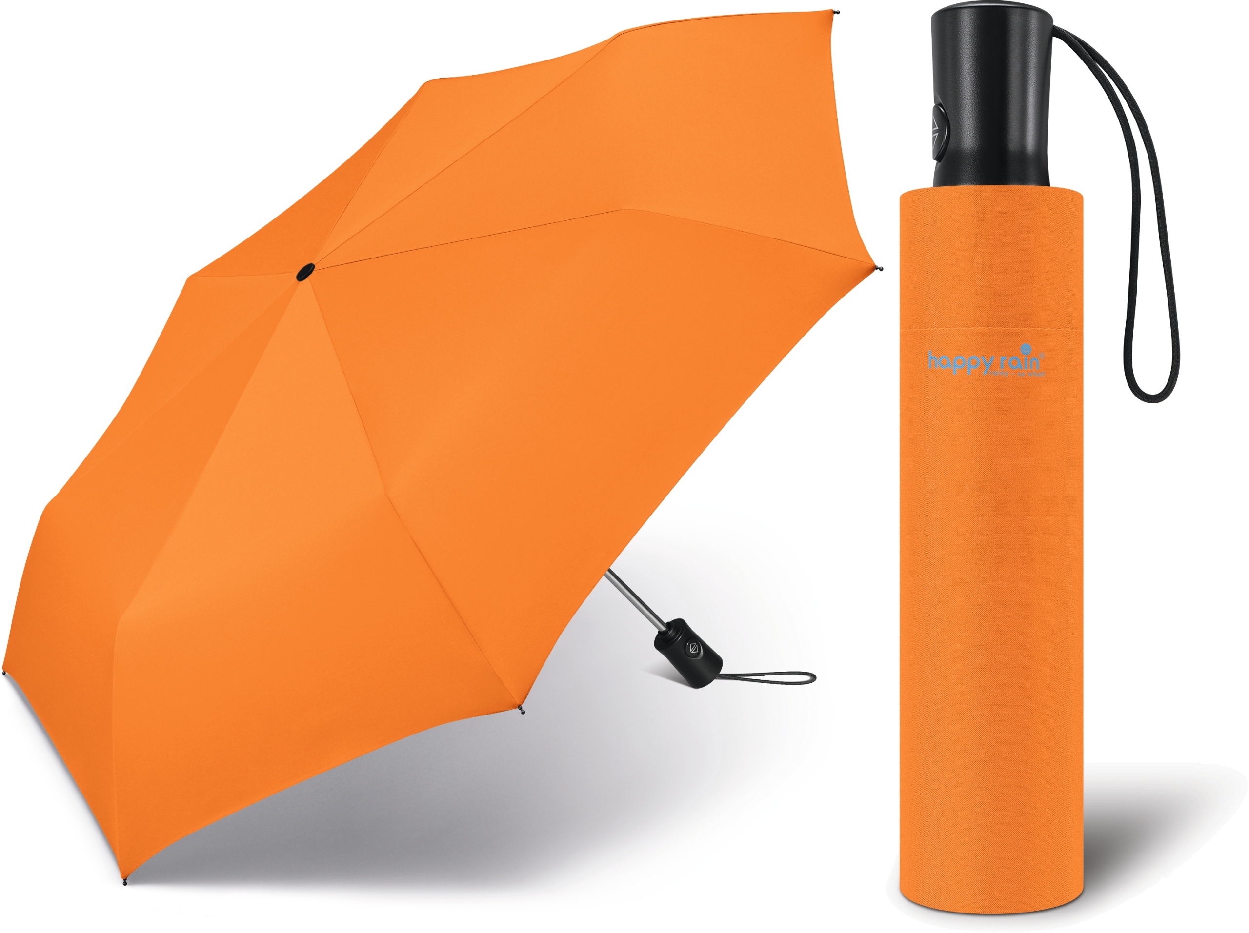 Happy Rain parasol automatyczny, składany, z pokrowcem niebieski ...