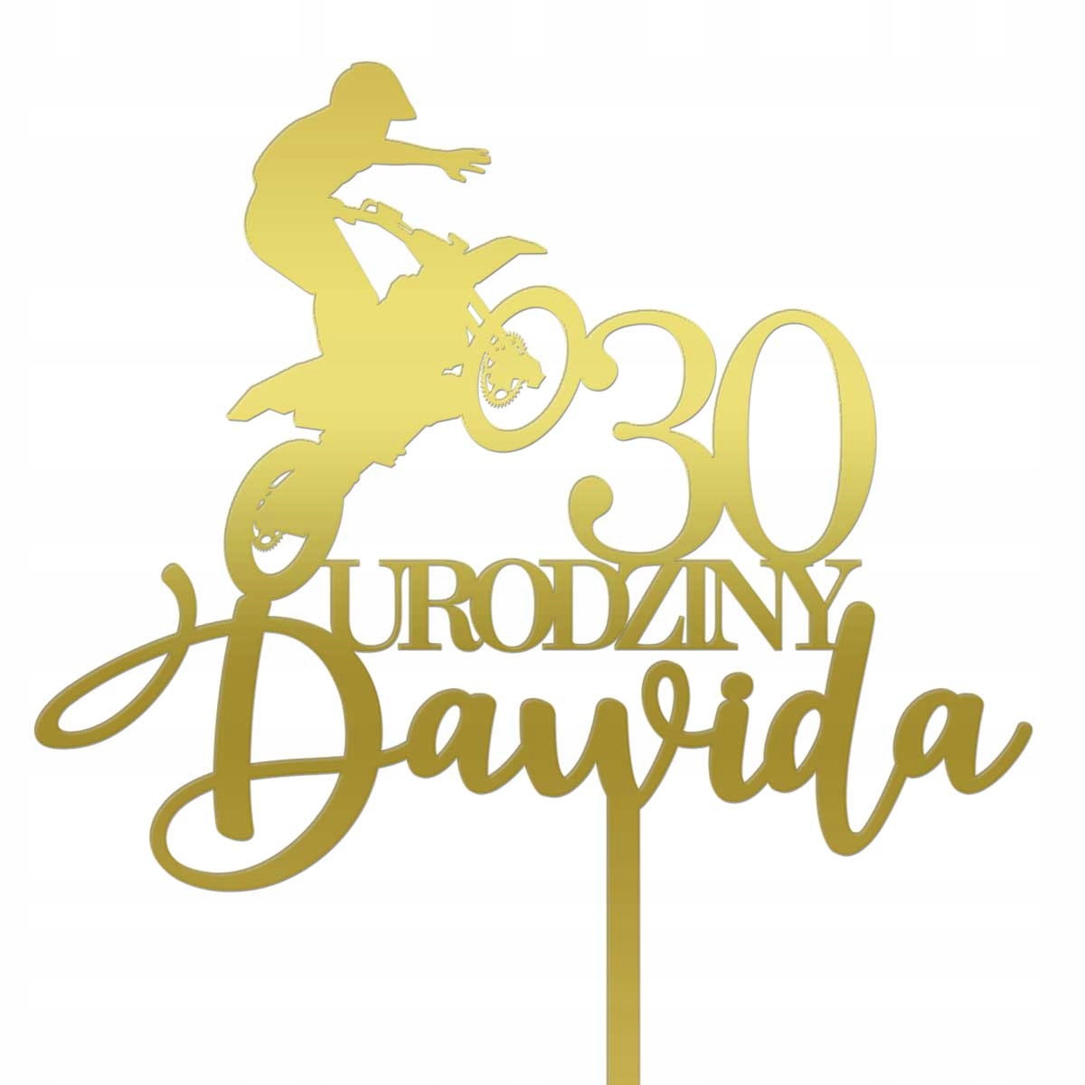 TOPPER MOTOR CROSS ENDURO TORT NAPIS IMIĘ ZŁOTY 9880259383 - Allegro.pl