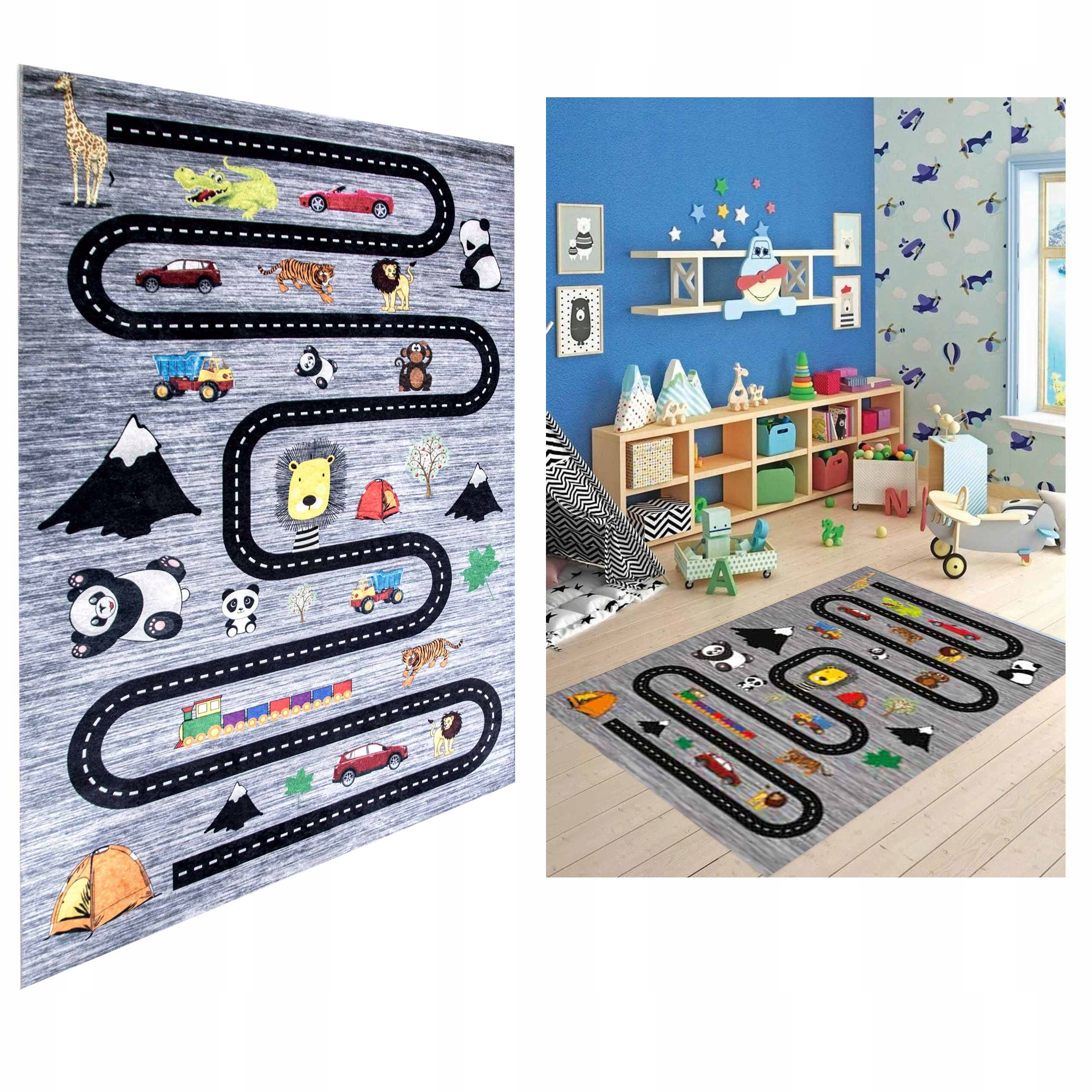 DYWAN ANTYPOŚLIZGOWY Trasy Droga Formuła 80X150cm 12971444977 - Allegro.pl