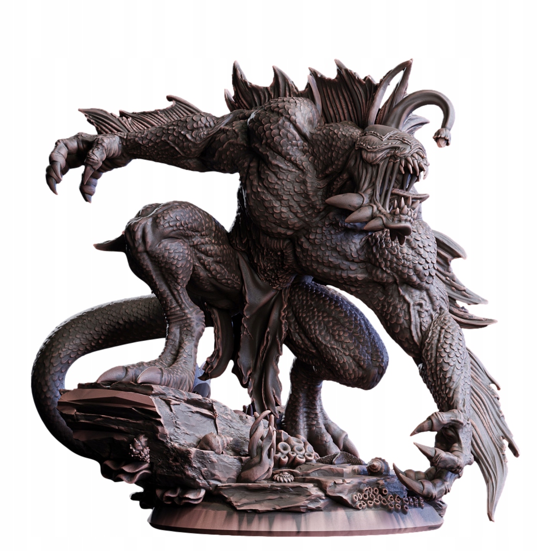 Abyssal Fishman 02 - Figurka RPG DND Ryboczłek - Stan: Nowy 34.99PLN ...