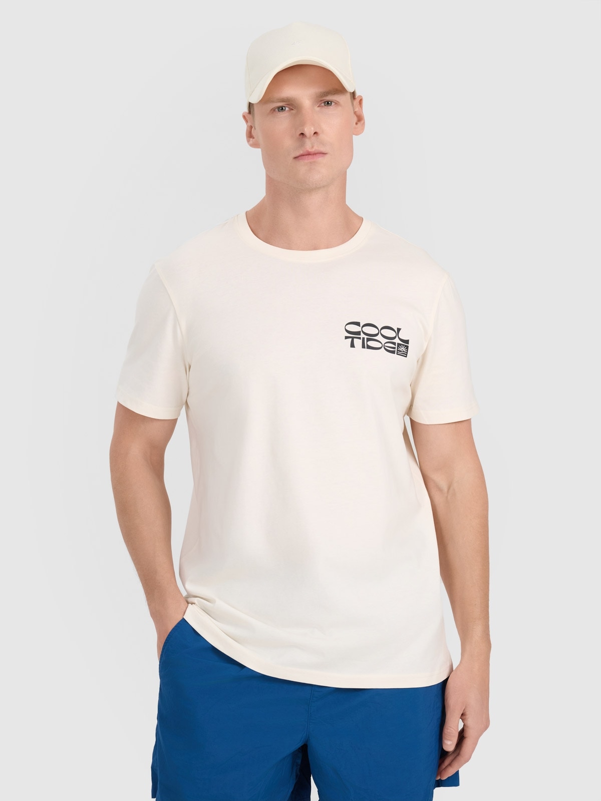 T-SHIRT MĘSKI 4F KOSZULKA BAWEŁNIANA SPORTOWA M M1984 SS25 ...